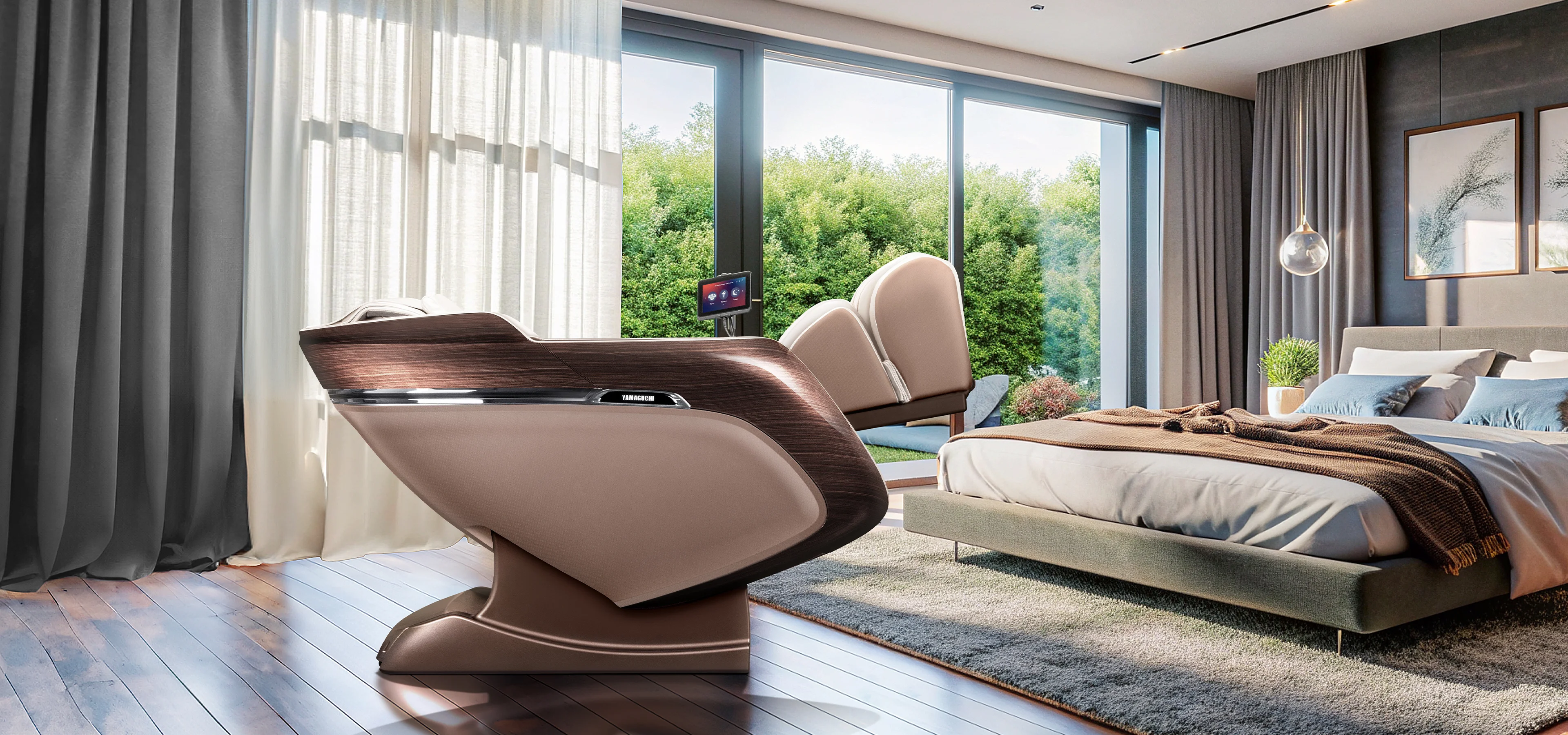 Массажное кресло Yamaguchi GT (коричневое)