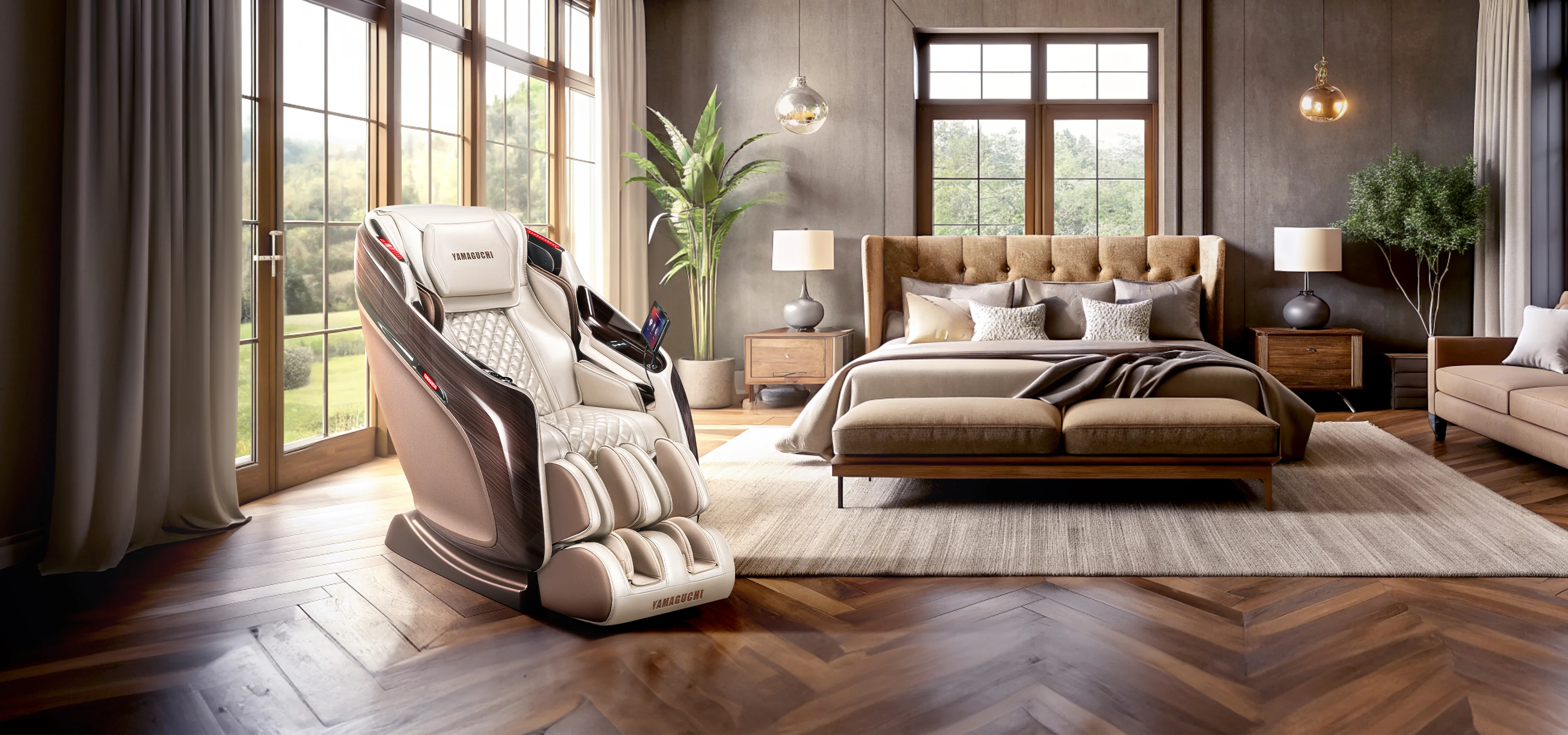 Массажное кресло Yamaguchi GT (коричневое)